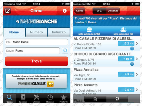 PagineBianche per iPhone si aggiorna alla versione 2.0 | PuntoCellulare.it